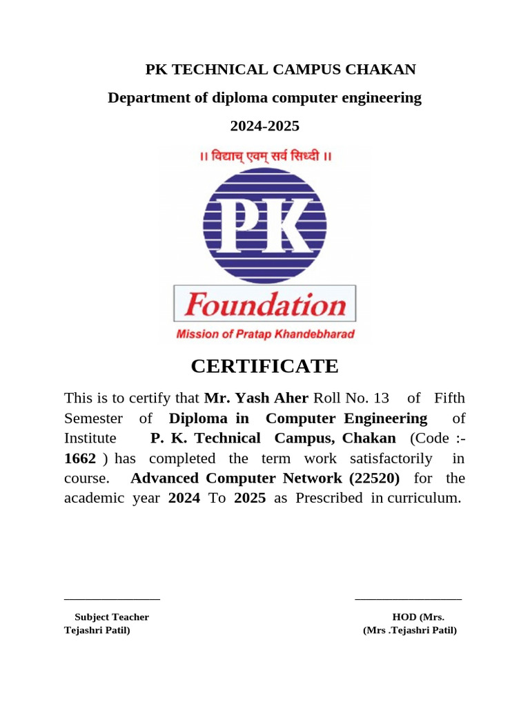 Certificate Pages | PDF | Educational Stages | Computing