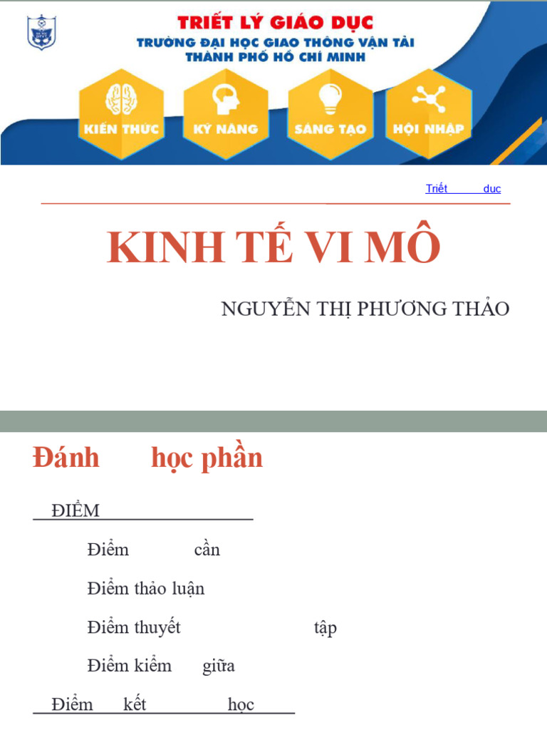 Vi Mô Chương 1 | PDF
