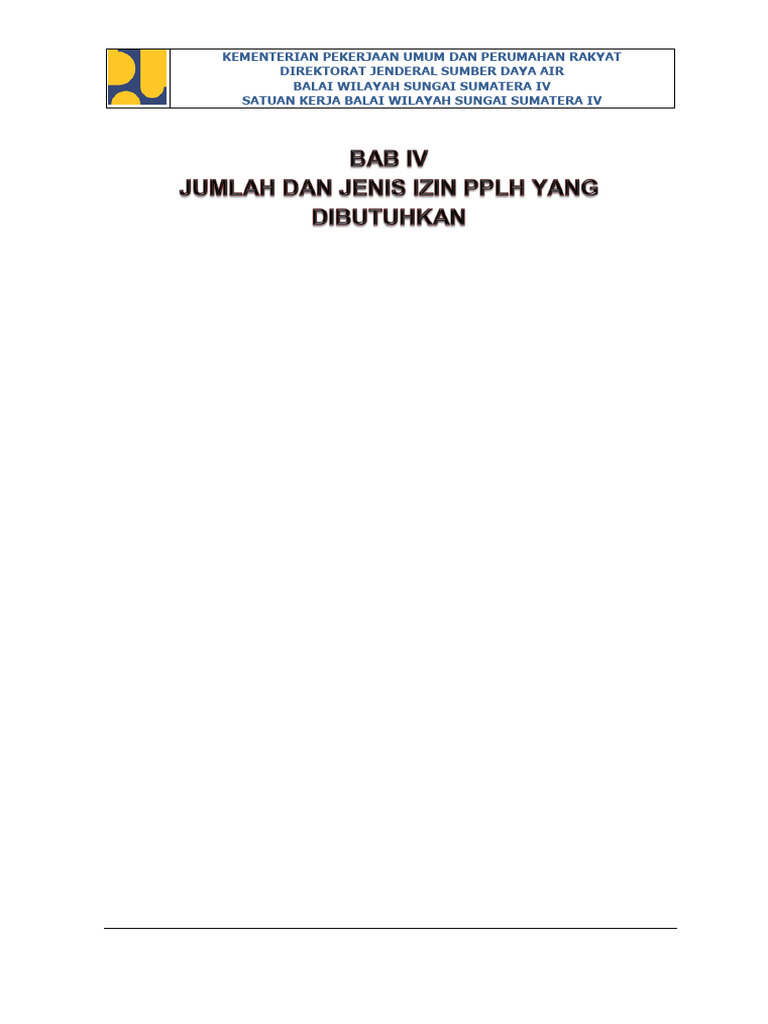 Bab 4. Izin PPLH - GABUNGAN | PDF