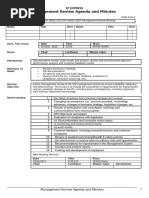 MRM - Management Review Sample | PDF | Internal Audit | Audit