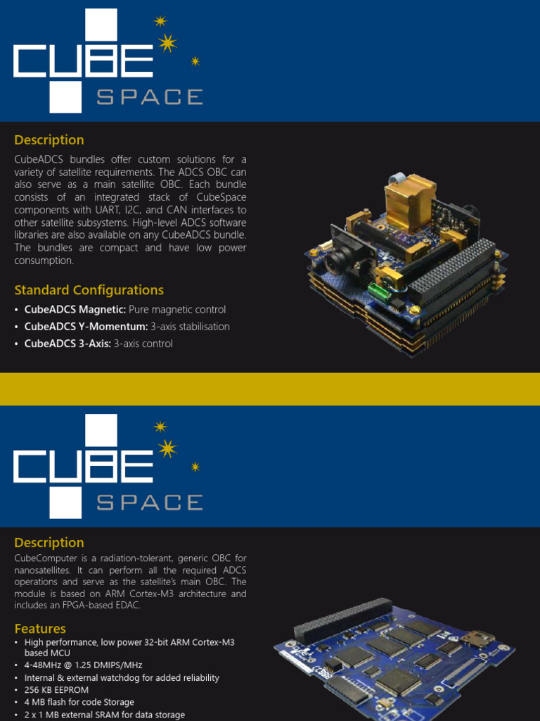 4 CubeSpace | PDF | Sensor | Computer Engineering