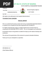 NYSC Medical Fitness Certificate Sample | PDF | Self-Improvement