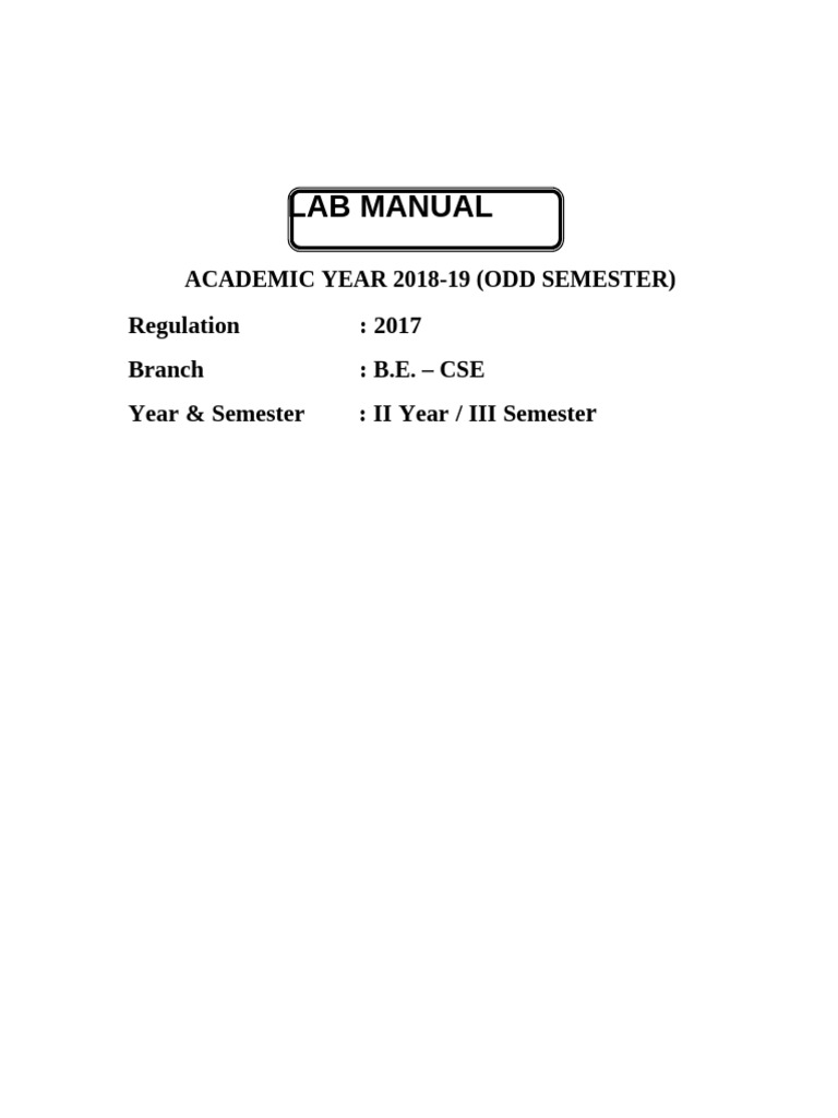 Cs8381 Datastructures Lab Manual | PDF | Queue (Abstract Data Type) | Software Engineering