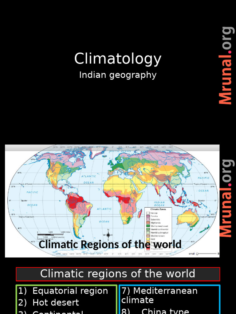 Global Climatic Regions Overview | PDF | Temperate Climate | Tropics