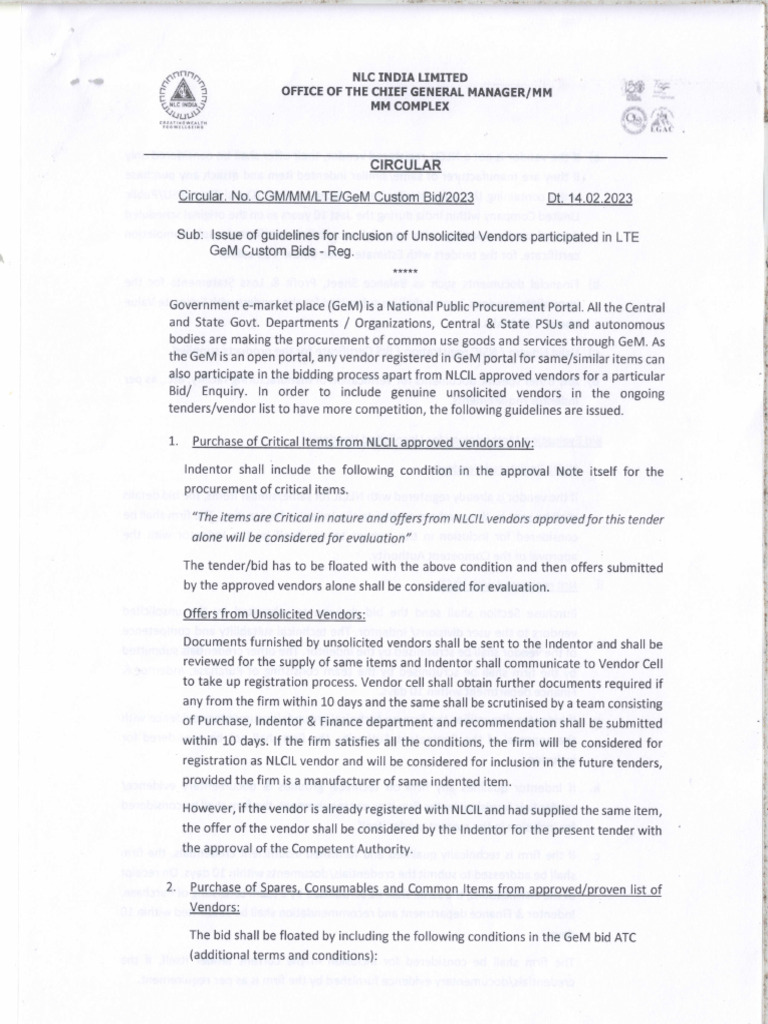 GEM Guidelines LTE and Vendor Reg | PDF