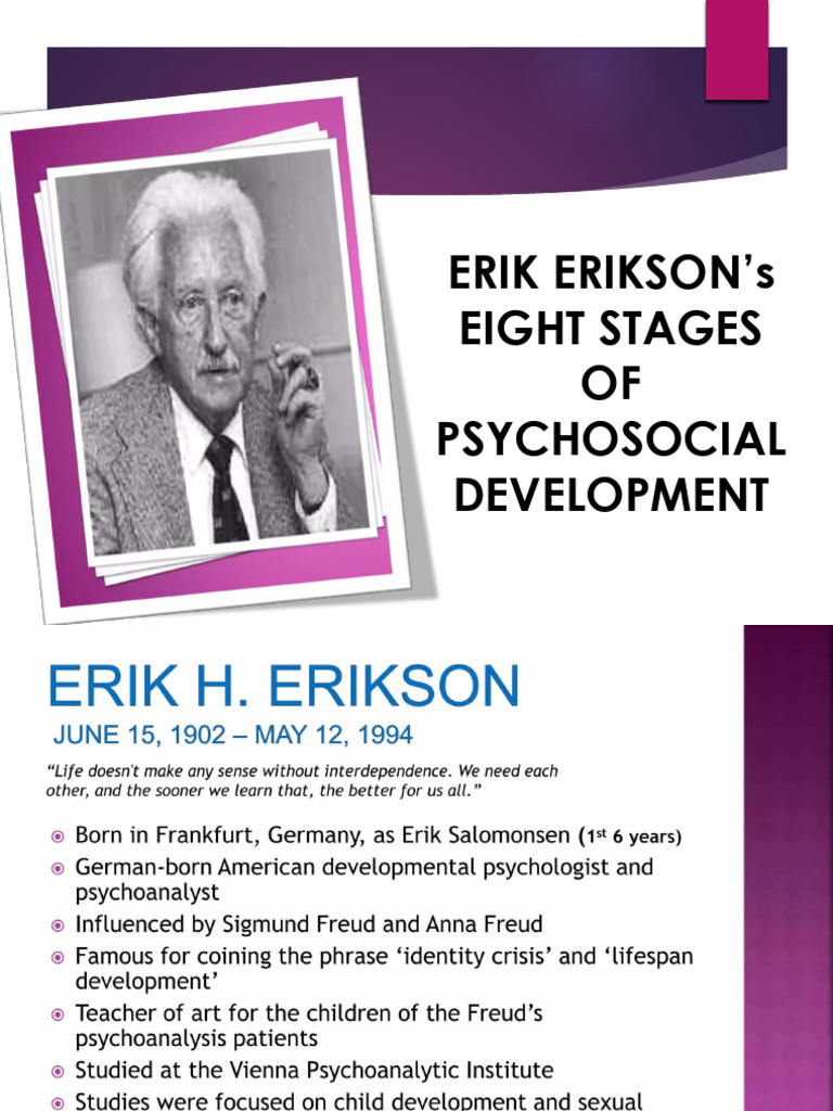 Erikson's 8 Stages of Development | PDF