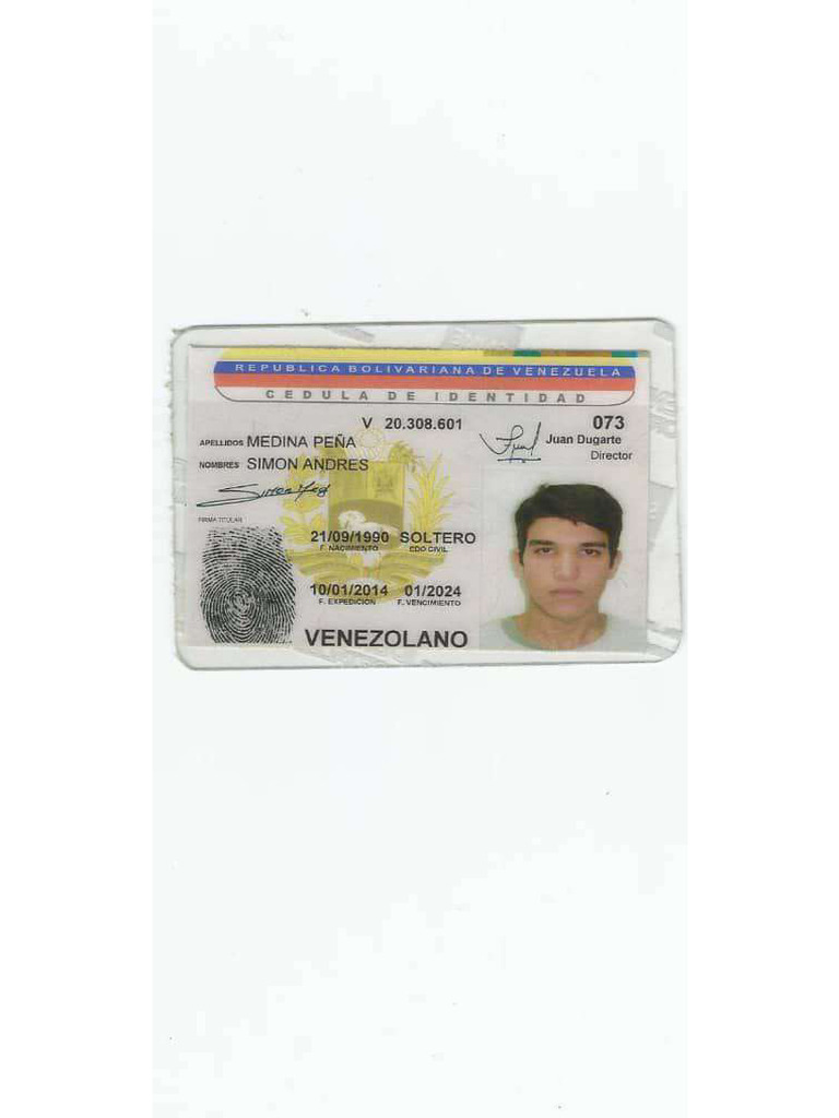 Cedula - Simon Medina | PDF