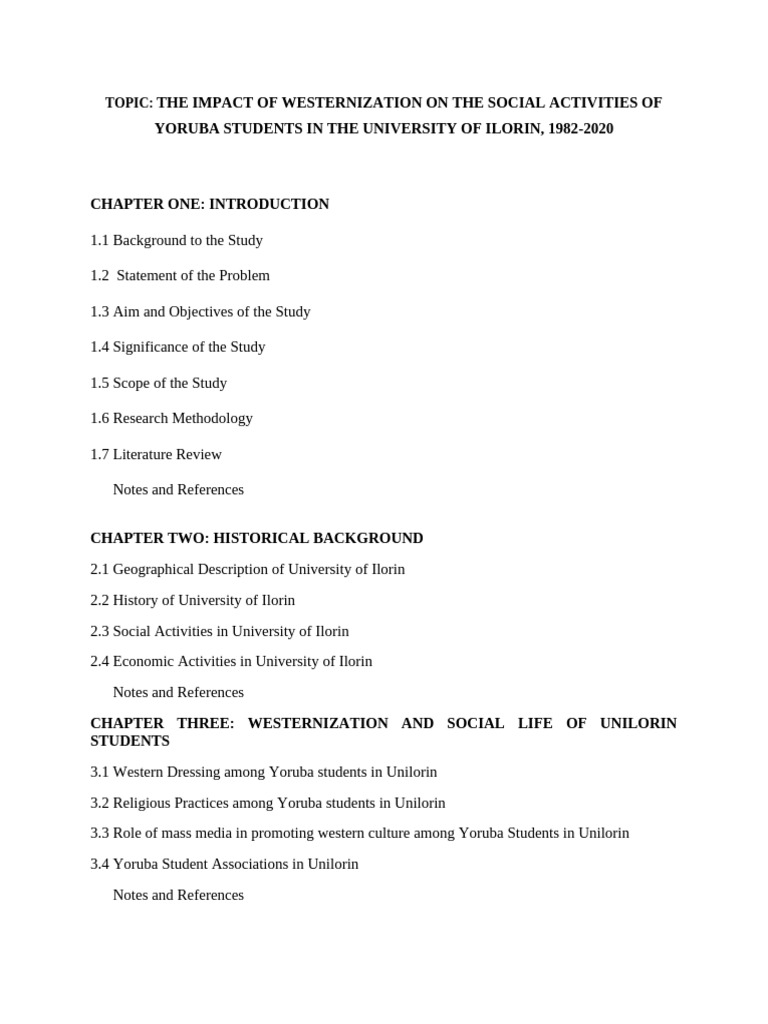 Westernization's Impact on Yoruba Students | PDF