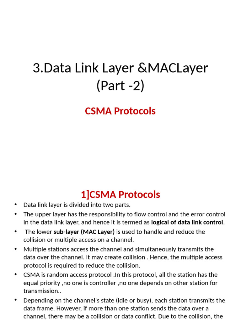 3.2 (2) | PDF | Channel Access Method | Internet Protocols