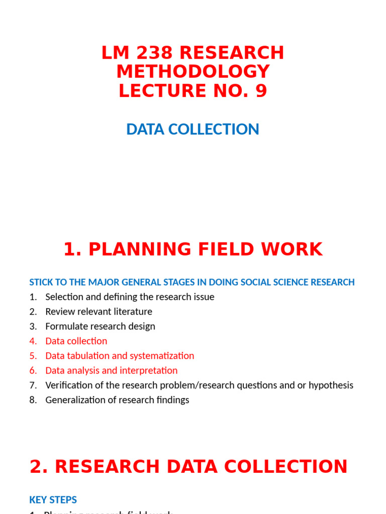 9 Data Collection | PDF