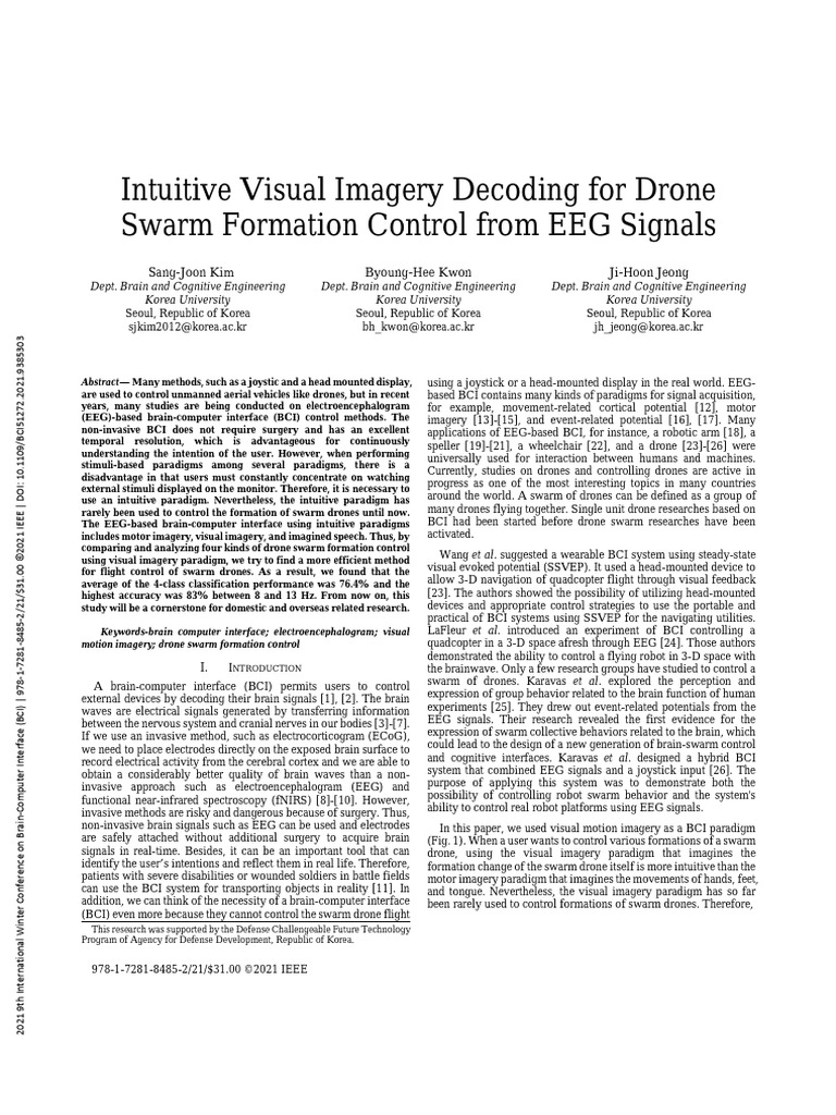Intuitive Visual Imagery Decoding For Drone Swarm Formation Control From Eeg Signals Pdf