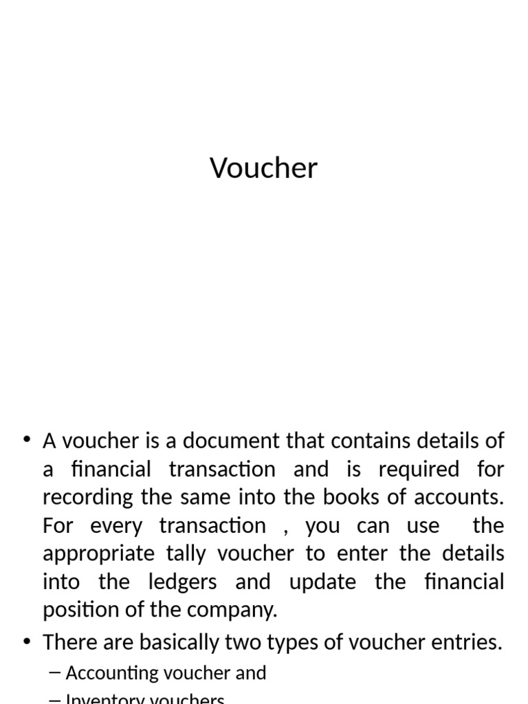 Voucher | PDF | Debits And Credits | Voucher