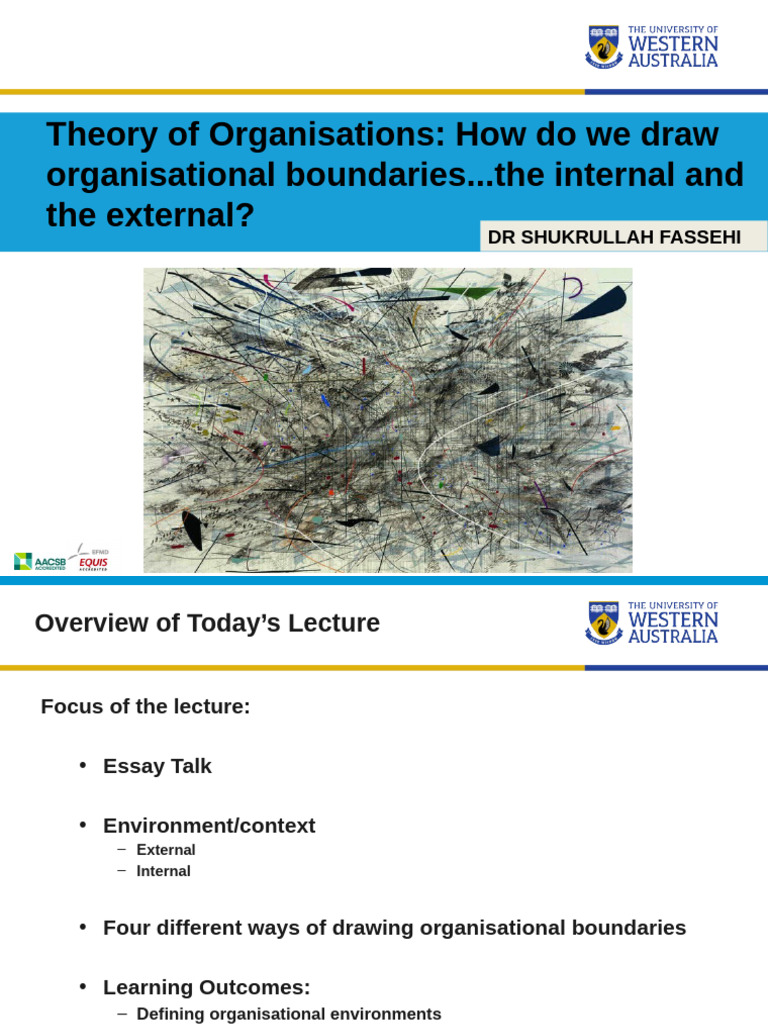 Organisational Boundaries Week 3 | PDF | Corporate Social ...