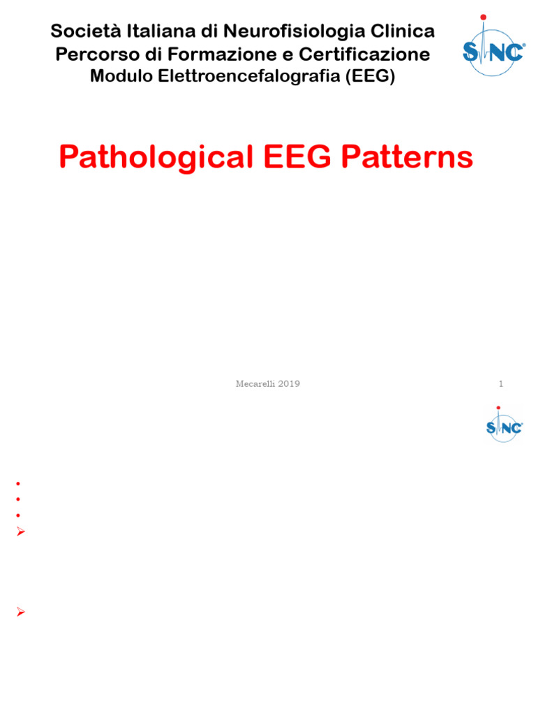 Mecarelli Pathological EEG Patterns | PDF | Electroencephalography ...