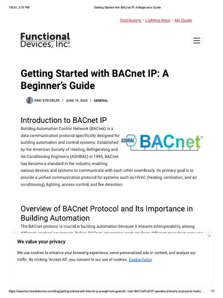 Bacnet OSI Layer | PDF