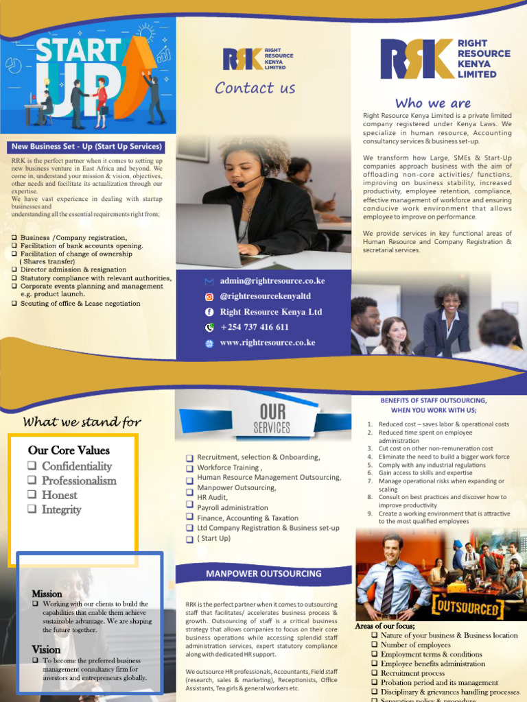 Brochure | PDF | Human Resources | Outsourcing