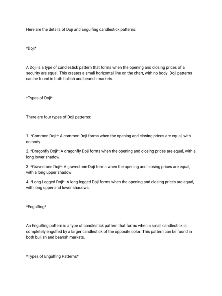 Doji | PDF