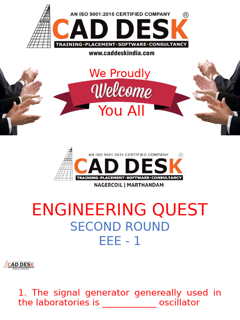 Second Round EEE 01 | PDF