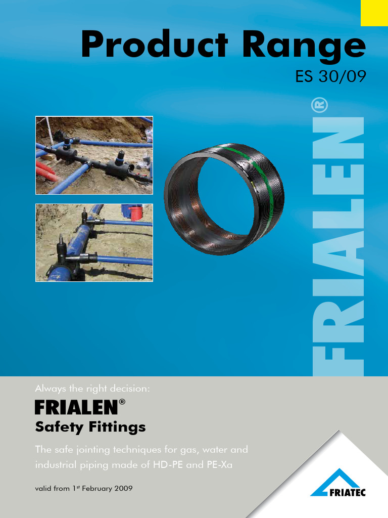 Friatec HDPE Electro Fusion Fittings... | PDF | Pipe (Fluid Conveyance)