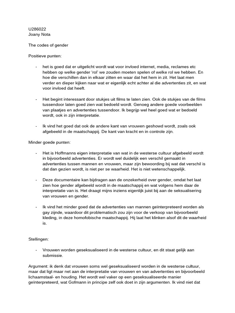 Codes of Gender | PDF