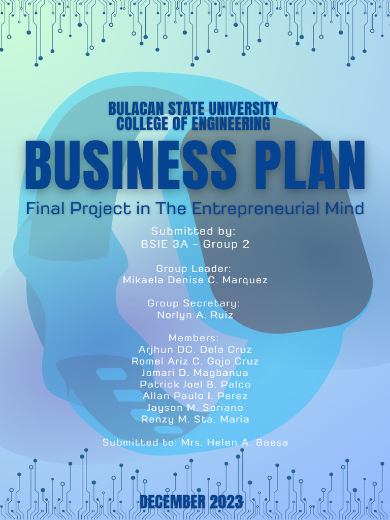 Group 2 BSIE 3A Business Plan | PDF | Wearable Technology | Consumer ...