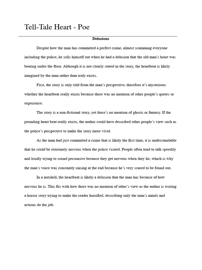 Tell-Tale Heart - Poe | PDF