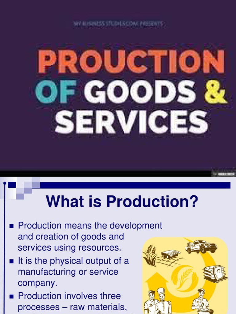 Production of Goods and Services | PDF | Economies | Business