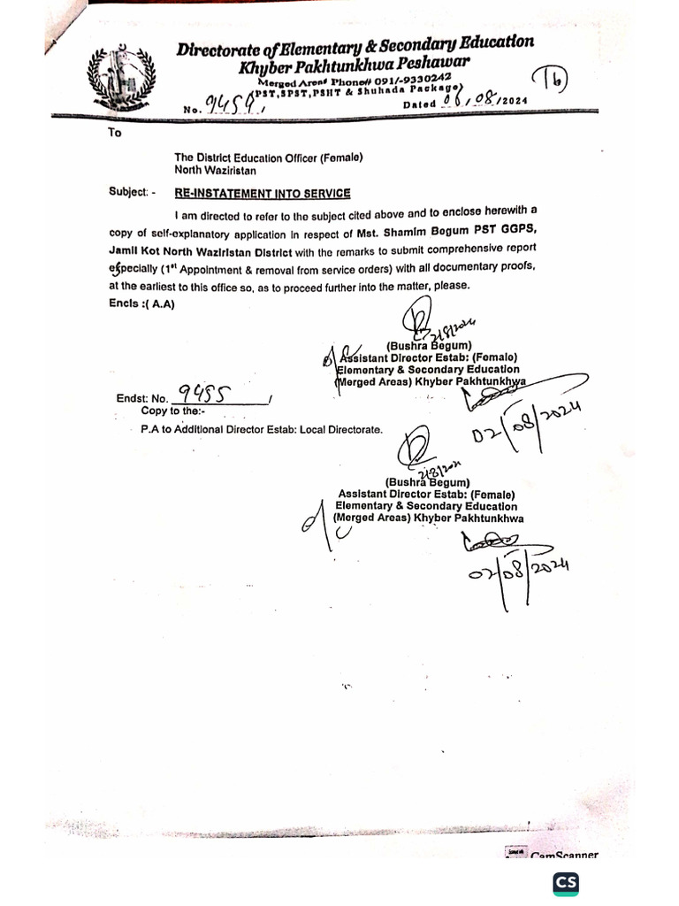 Shamim Begum PST | PDF