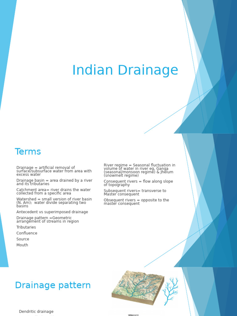 32. Indian Drainage | PDF | Drainage Basin | River