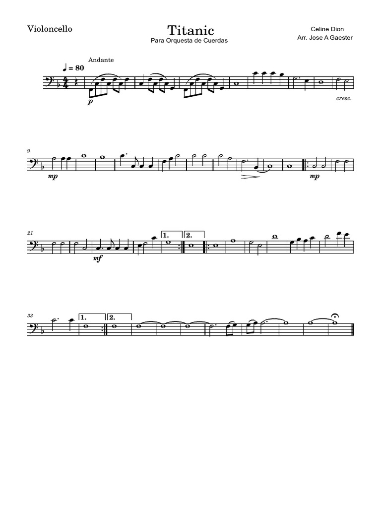 Titanic Violoncello | PDF