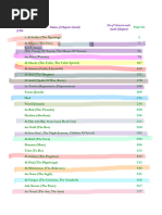 Surah List with Rukus Count | PDF | Quran | Islam