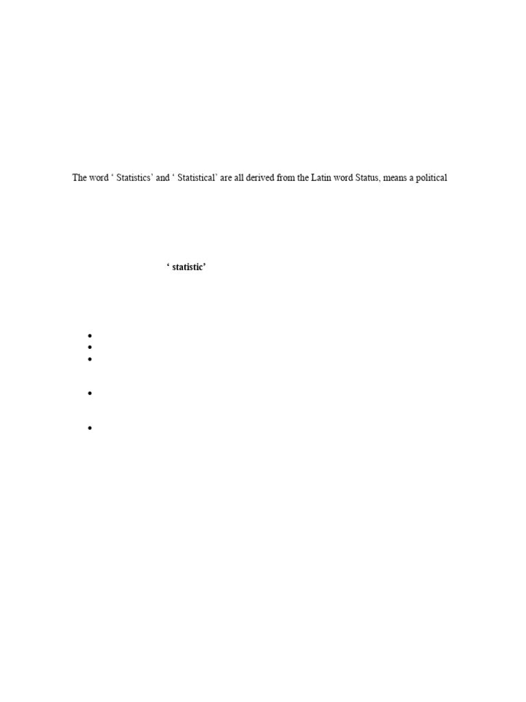 Introduction To Statistics | PDF | Statistics | Statistical Classification