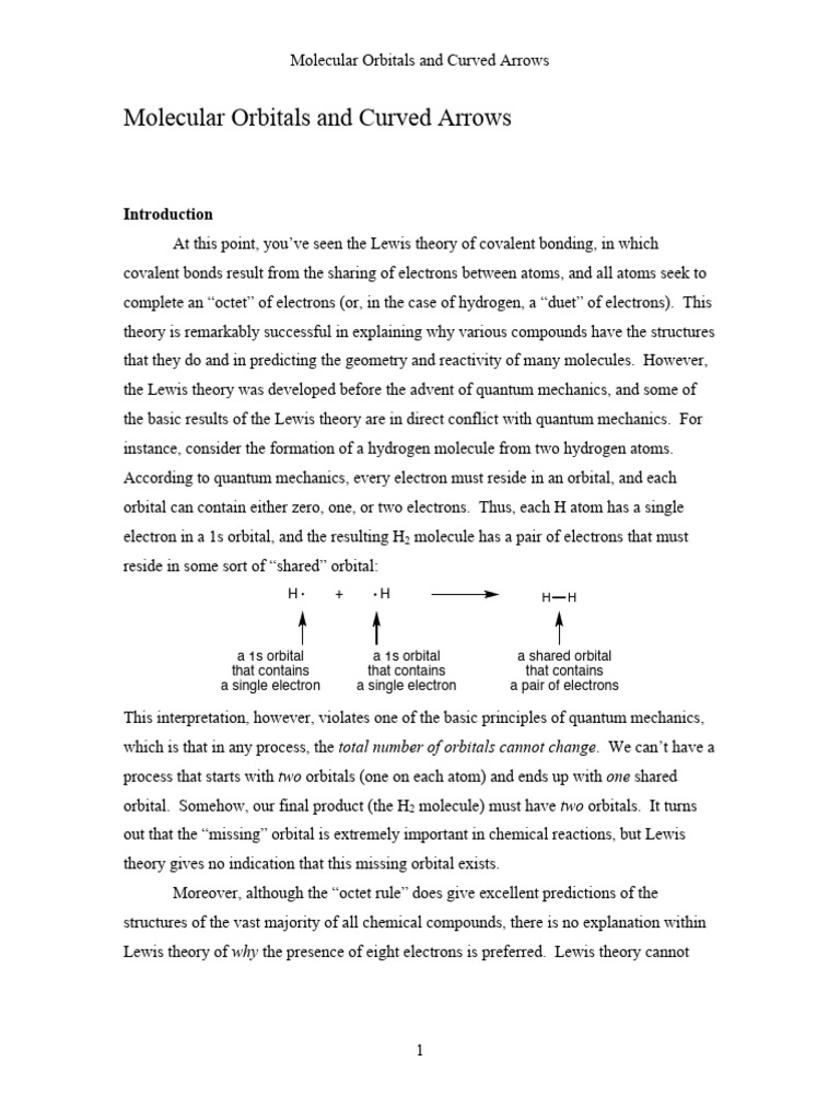 Molecular Orbitals | PDF | Molecular Orbital | Chemical Bond