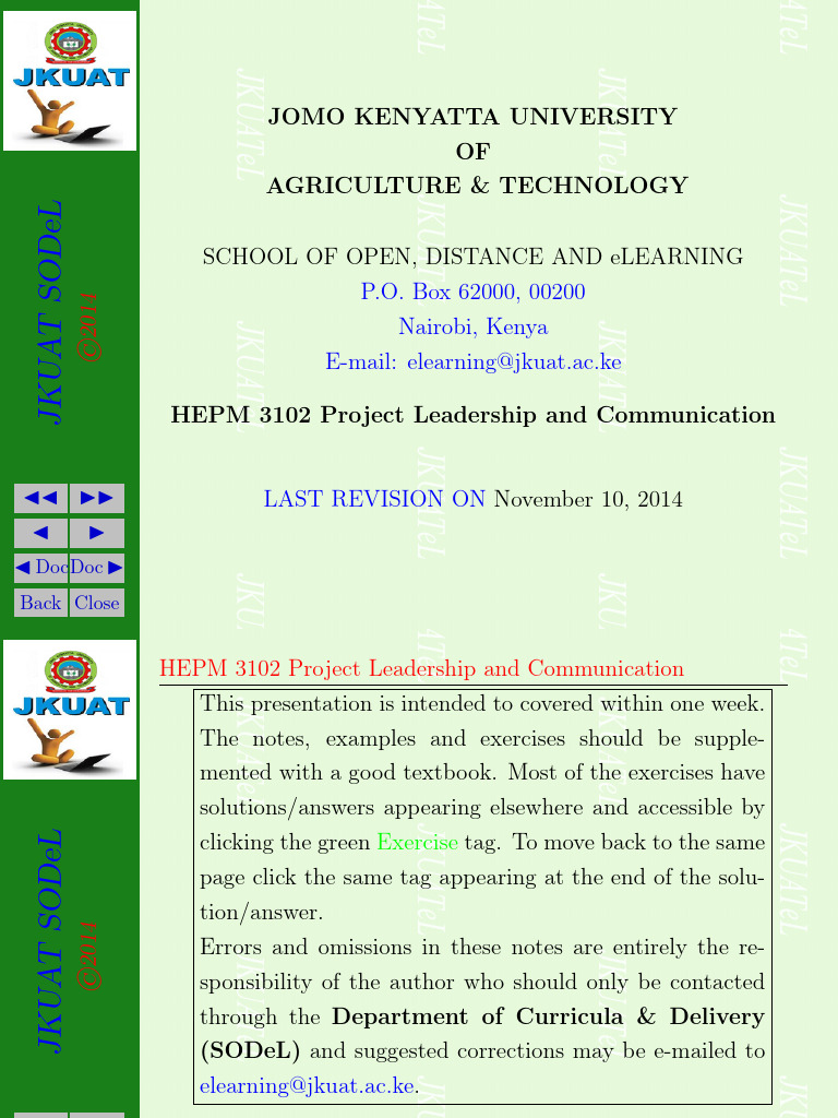 Lesson 5 | PDF | Leadership | Planning