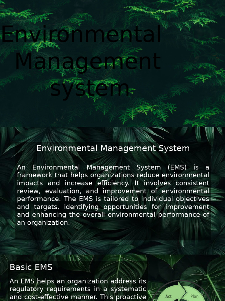 Environmental Management System | PDF | Environmental Impact Assessment ...