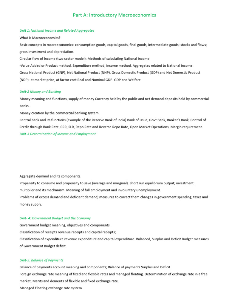 UNIT-2 Money & Banking | PDF