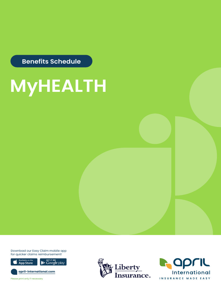 PDF Product Myhealth Singapore Benefits Schedule en | PDF | Childbirth ...
