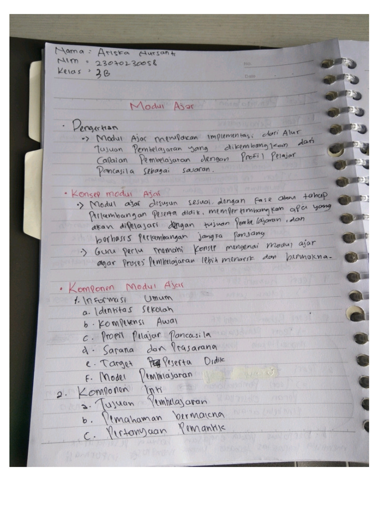 Kurikulum Ariska Nursanti 058 | PDF