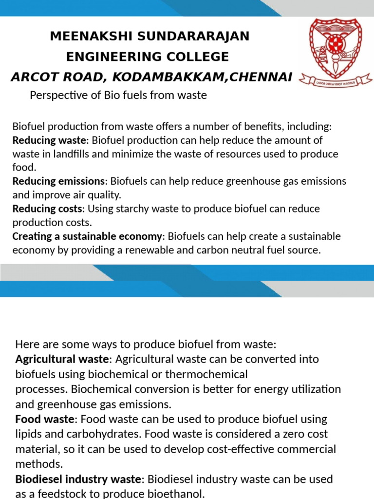 Unit 3 Bioconversion of Waste To Energy | PDF | Biogas | Biofuel