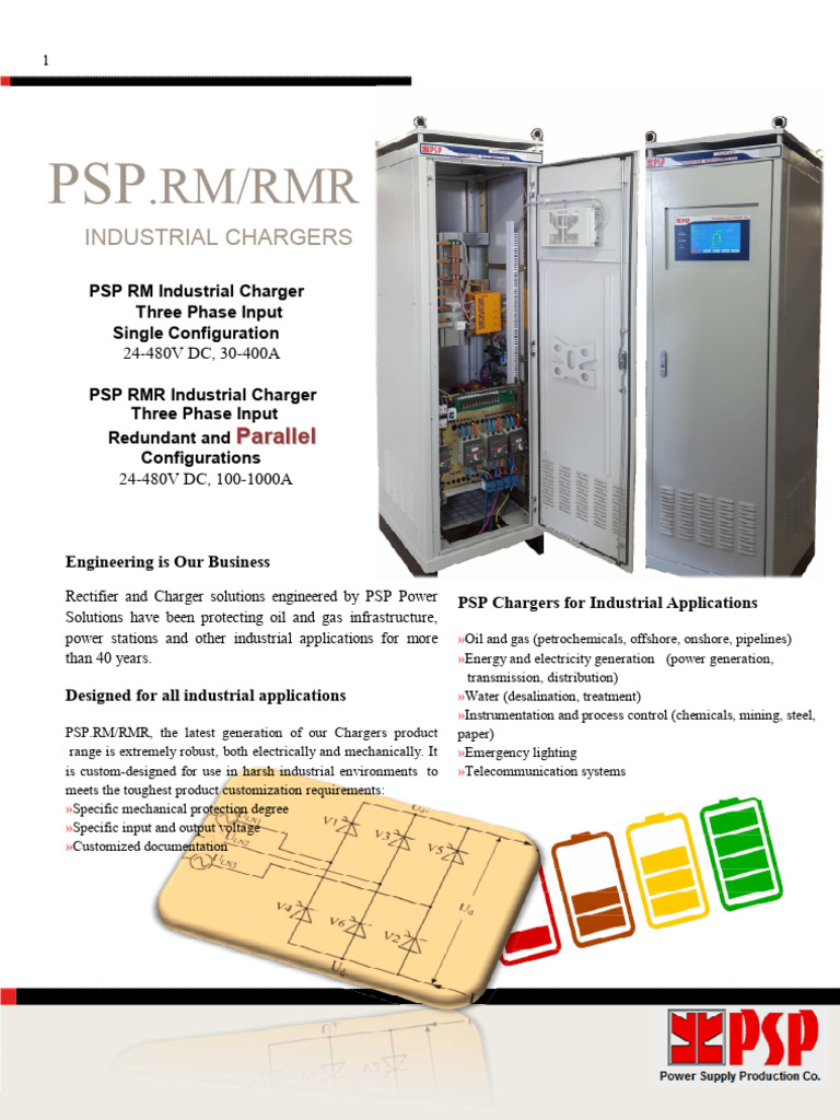 PSP-3Phase 6 Pulse Charger With Switching Droper | PDF | Battery ...