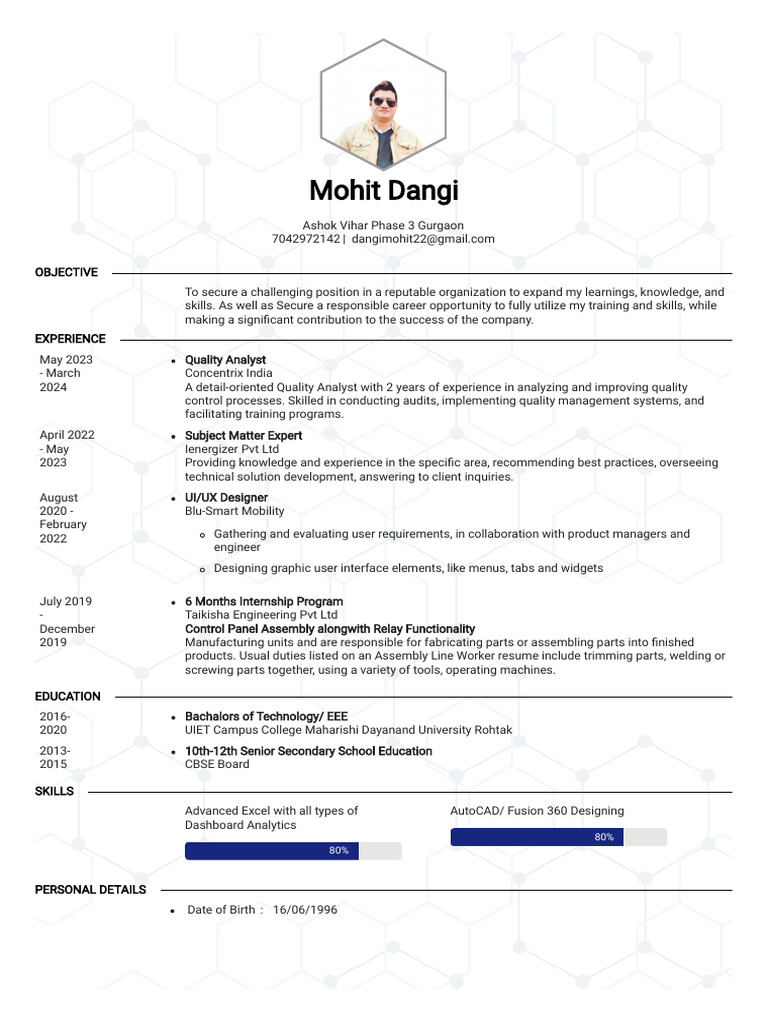 Mohit Dangi Resume 2024 | PDF | Computing