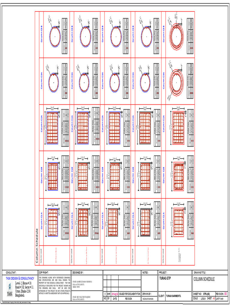 Column Schedule | PDF | Autodesk | Computer Aided Design