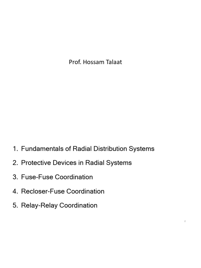 Protection of Radial Lines | PDF | Fuse (Electrical) | Electrical ...