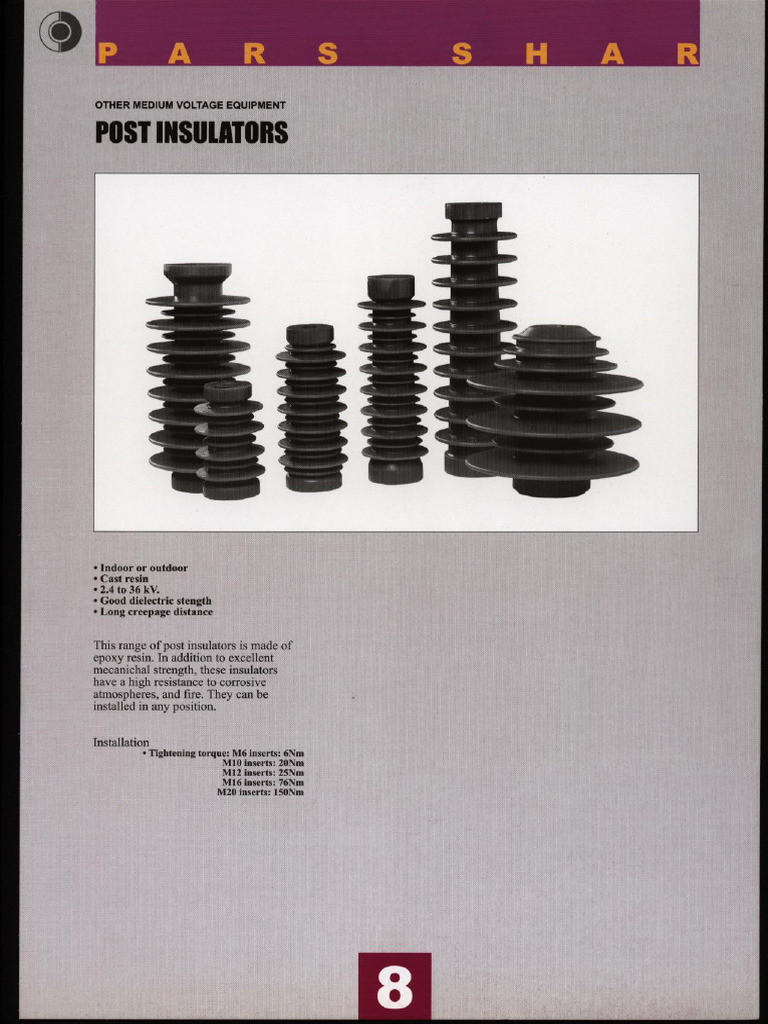 08-Post Insulators | PDF