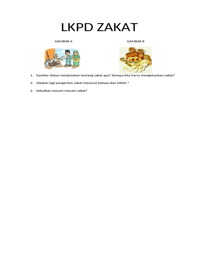 LKPD Zakat | PDF