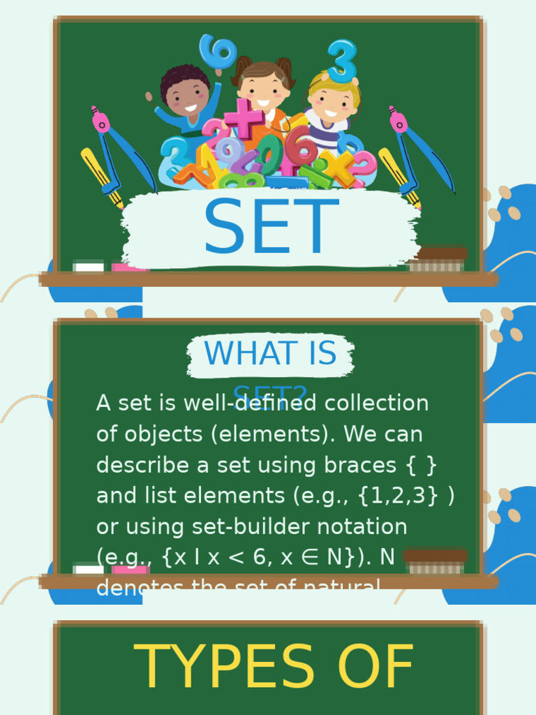 Types of Set | PDF | Mathematics | Notation