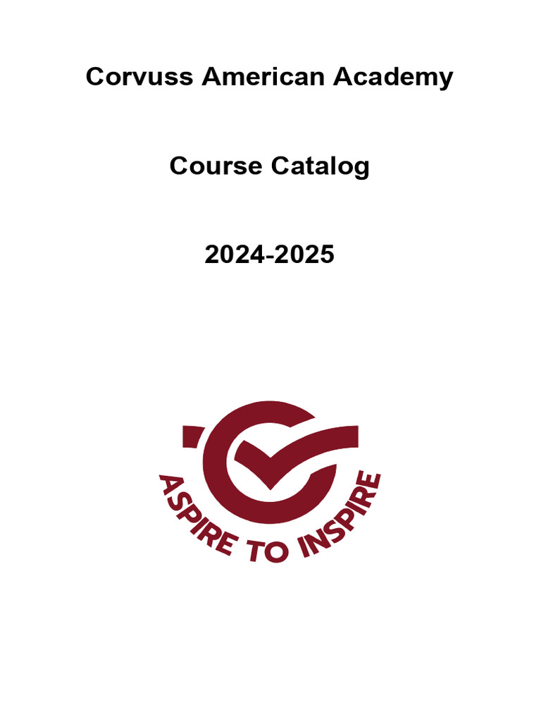 2024-2025 Course Catalog Overview | PDF | Curriculum | Advanced Placement