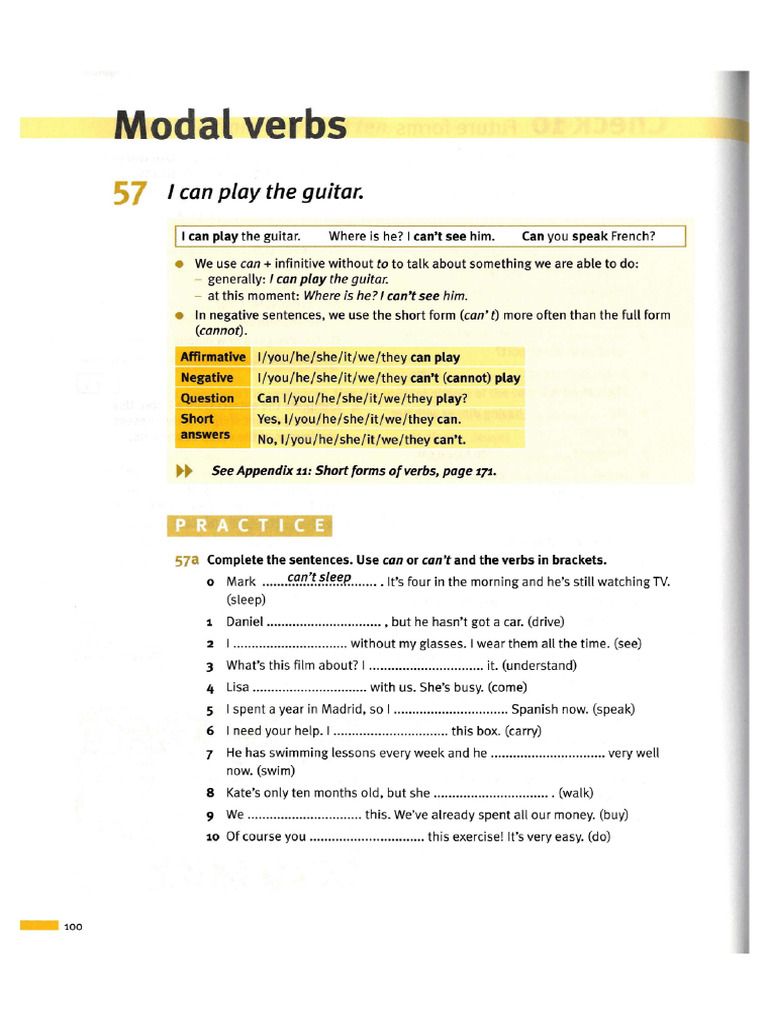 Check 11+12 - Modal Verbs | PDF