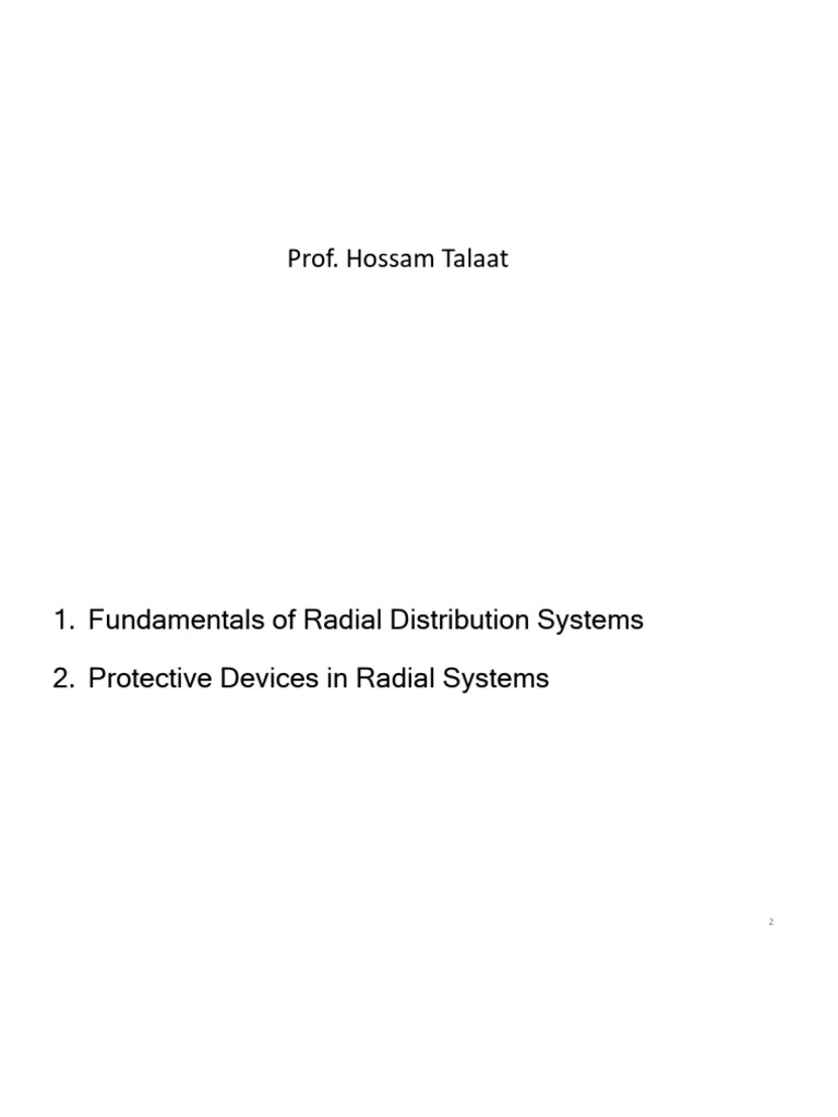 Protection of Radial Lines 1-5 | PDF | Fuse (Electrical) | Relay