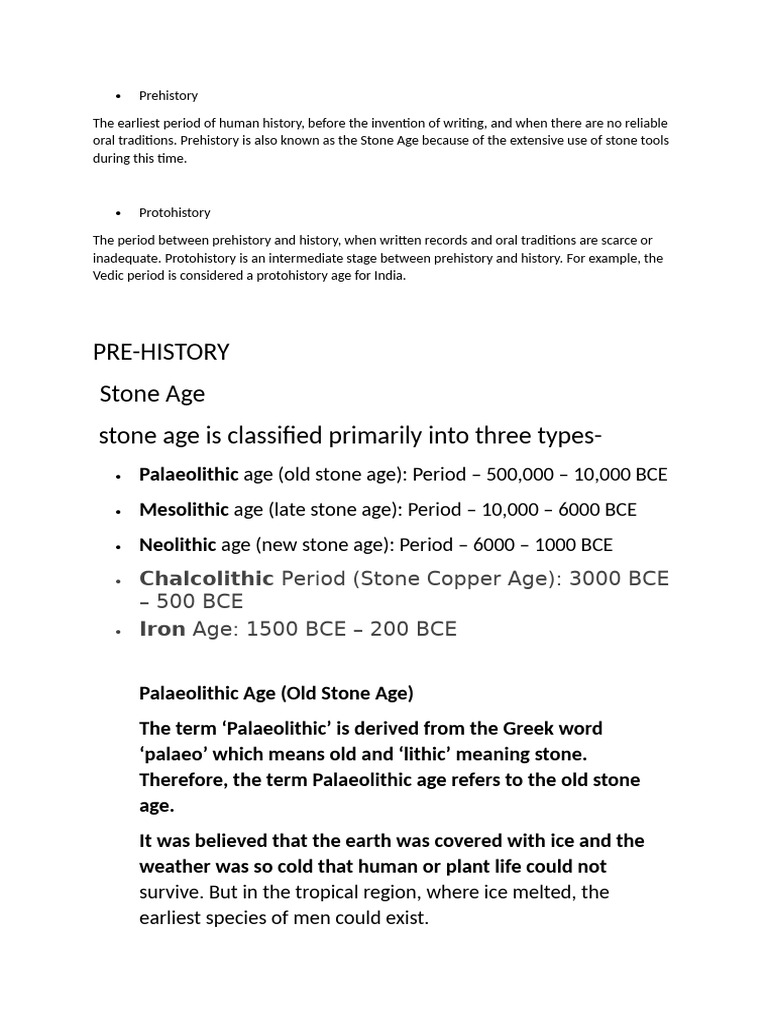 Prehistory | PDF | Stone Age | Neolithic